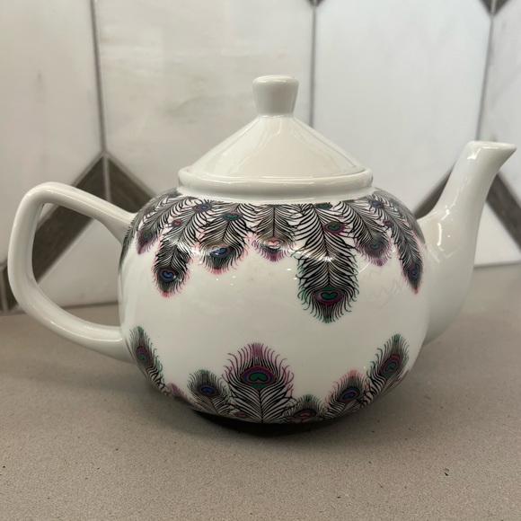 CB2 | Dining | Cb2 Peacock Teapot By Matthew Williamson | Poshmark